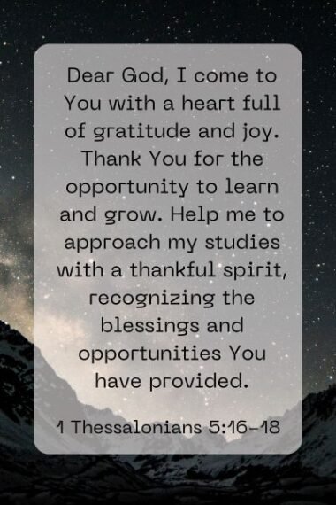 24 Powerful Short Prayer Before Class Starts
