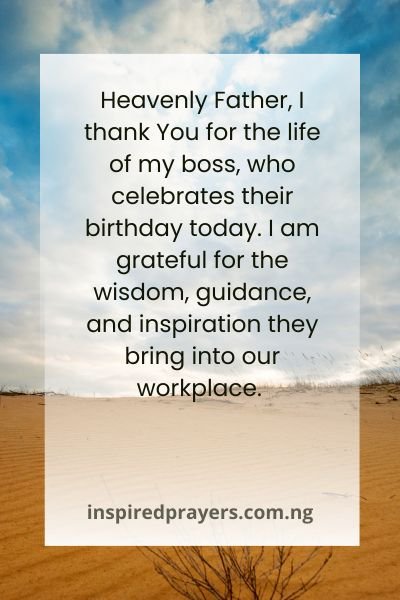 24 Heartfelt Birthday Prayer For My Boss And Employer 2025